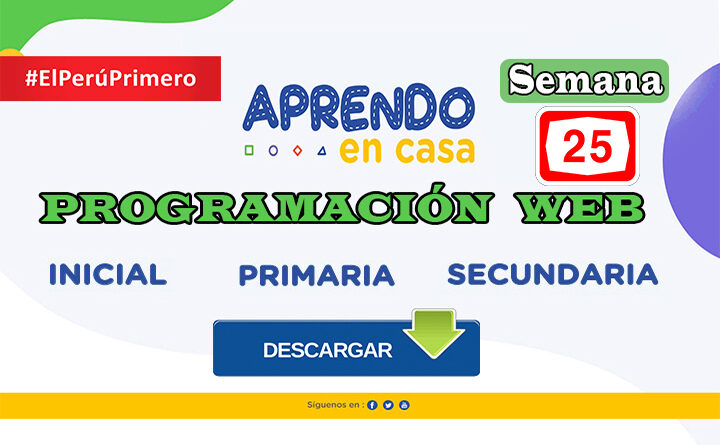 Aprendo en Casa – Programación web semana 25 inicial, primaria y ...